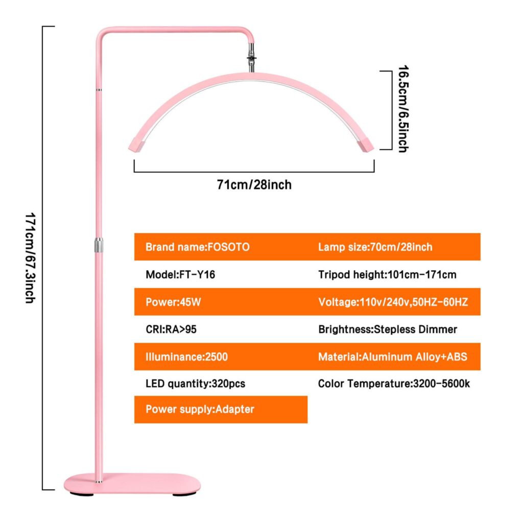 Premium LED Half Moon Light - MK LASH FAN